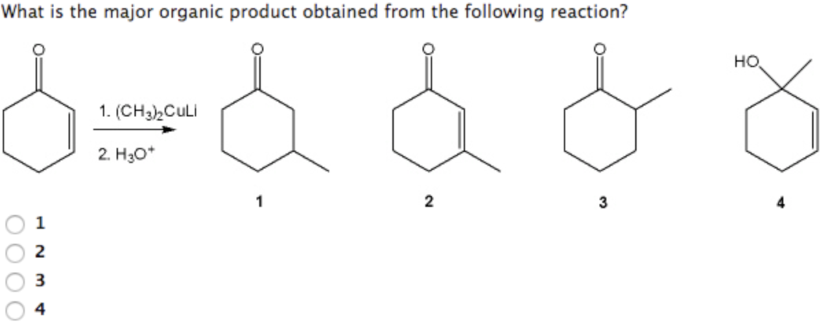 What Is The Major Organic Product Obtained From The Following Reaction