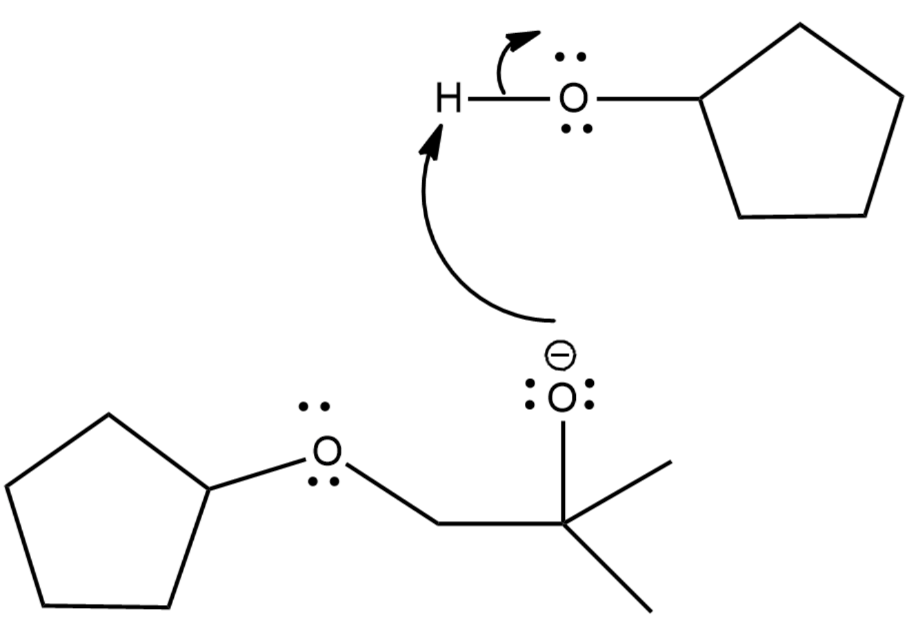 Complete the mechanism for the base-catalyzed opening of the epoxide by ...