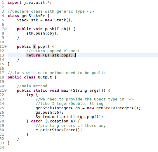 Java Generics Javas Built In Stack What Are The Problems Class Genstck Stack Stk Wizedu