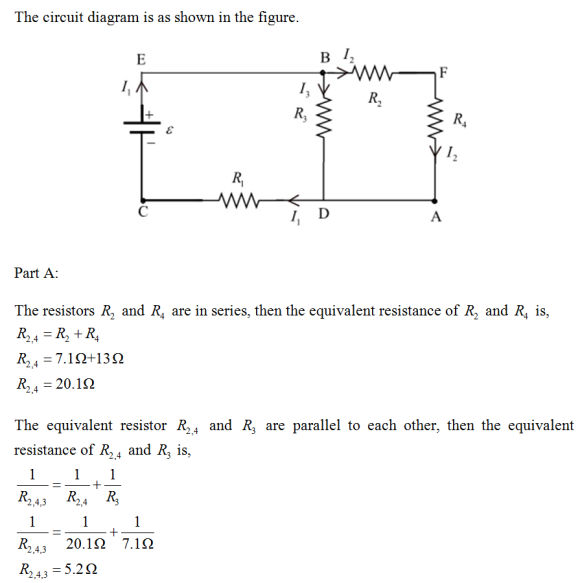 Find The Current Through Each Resistor Using The Rules For Series And Parallel Resistors Wizedu
