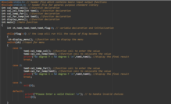 Language C Only Using And Write A Program That Gives The User A Menu Wizedu