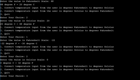 Language C Only Using And Write A Program That Gives The User A Menu Wizedu
