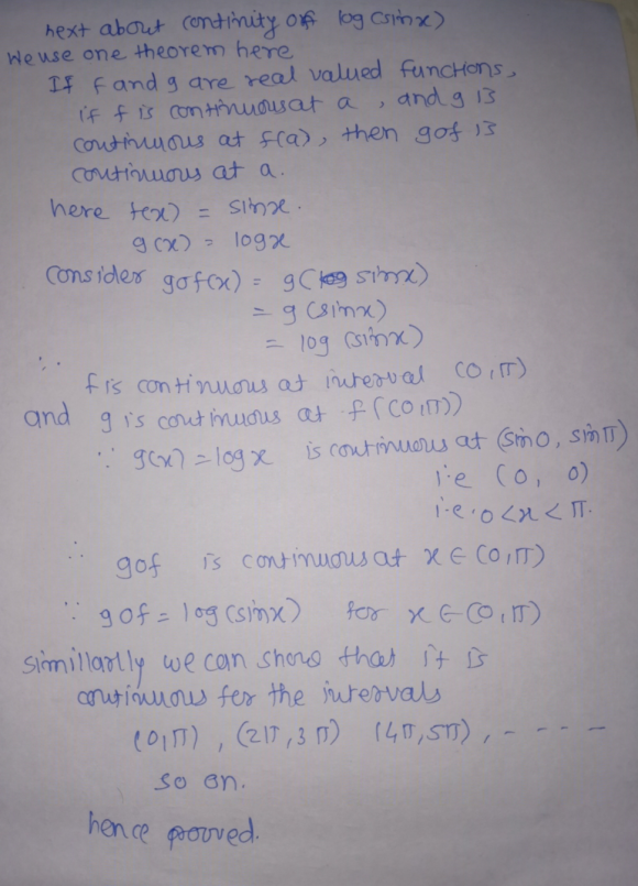 Where Is The Function Ln Sin X Defined And Continuous Wizedu