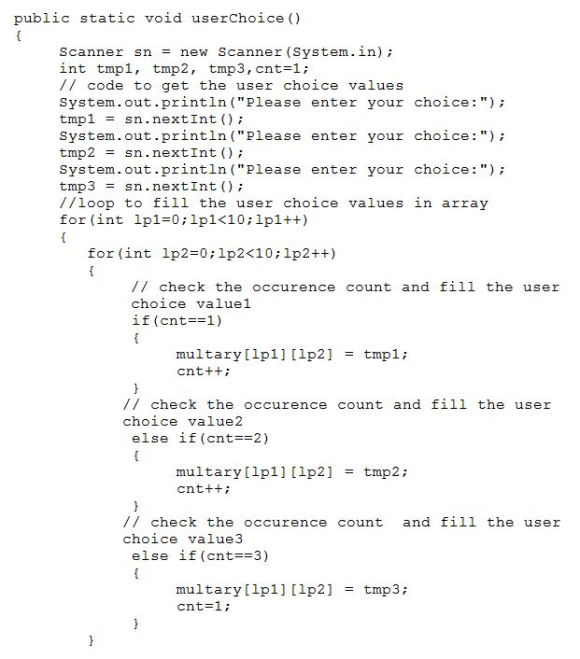 Multi Dimensional Arrays Create Main Class Named Multiarray Create A