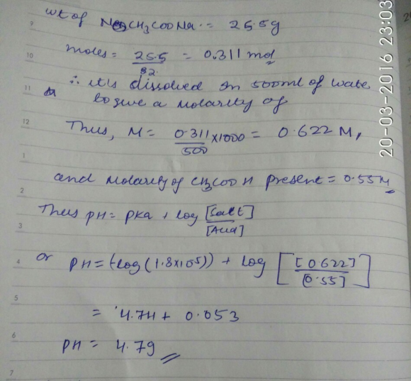3 Calculate The Ph Of A Buffer Solution Made By Adding 255 G Of Nach3co2 Mw82034gmol