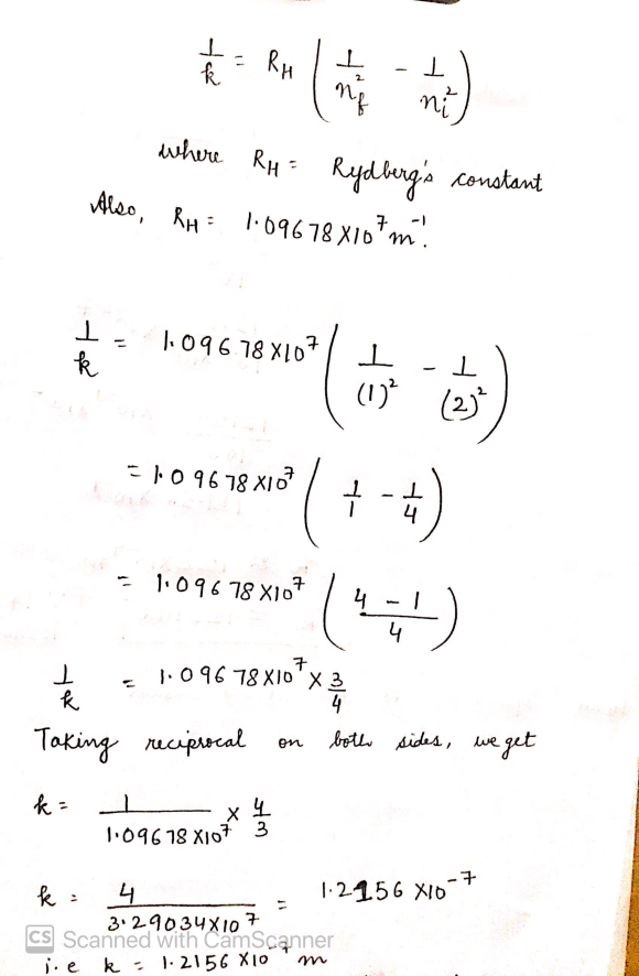 An Electron In The Hydrogen Atom Falls From The 2p To 1s State And A