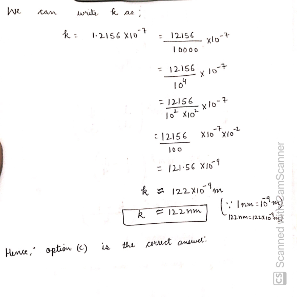 An Electron In The Hydrogen Atom Falls From The 2p To 1s State And A