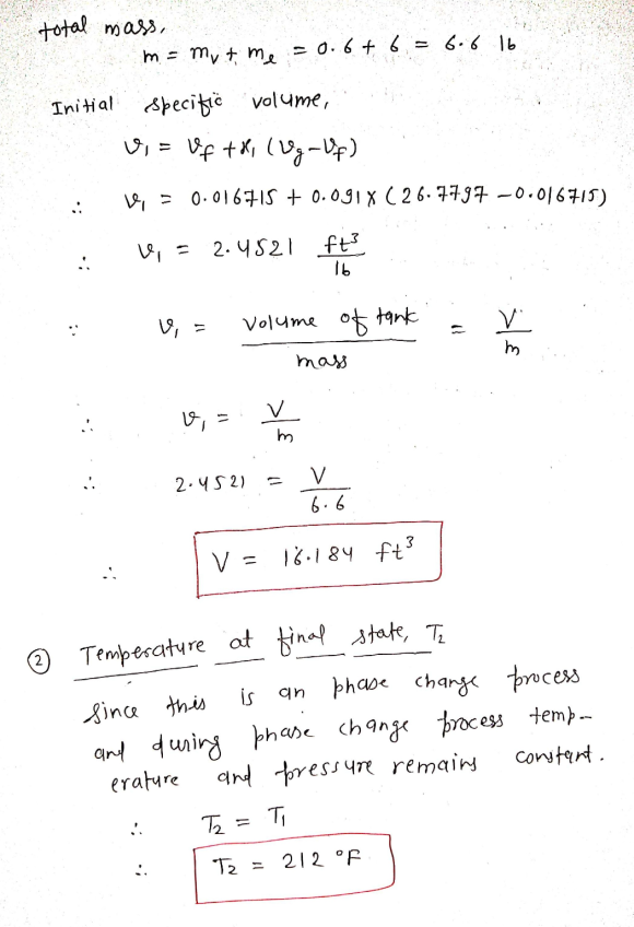 A closed, rigid tank is filled with water. Initially, the tank holds 0. ... A closed, rigid tank is filled with water. Initially, the tank holds 0. ...