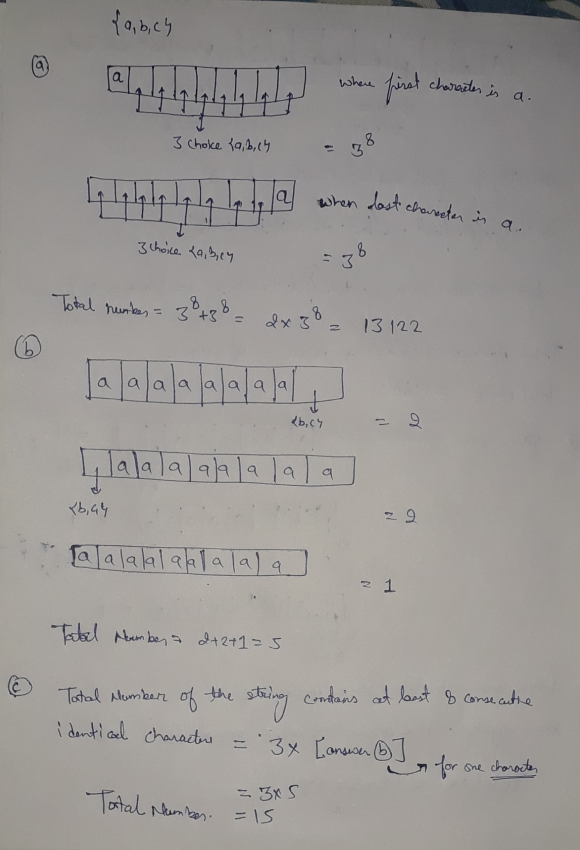 Exercise 10111 Counting Strings Over A B C Infoabout Count The Number Of Strings Of