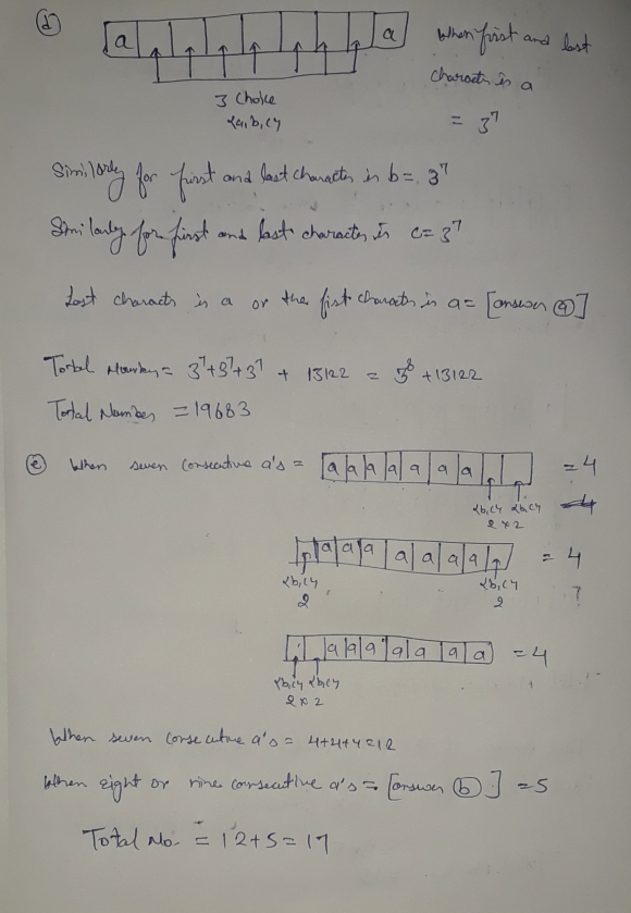 Exercise 10111 Counting Strings Over A B C Infoabout Count The Number Of Strings Of