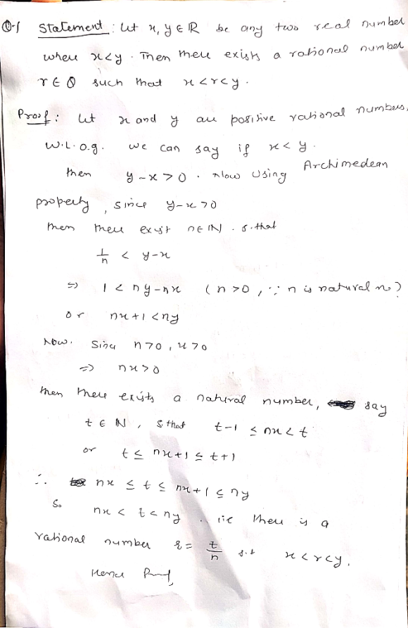 1. State the prove The Density Theorem for Rational Numbers. - WizEdu 1. State the prove The Density Theorem for Rational Numbers. - WizEdu