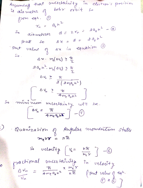 A Derive An Expression For The De Broglie Wavelength Of An Electron In
