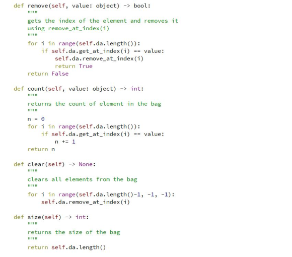 Implement A Bag Adt Using Dynamic Array Structure As Underlying Data Storage For Bag Adt