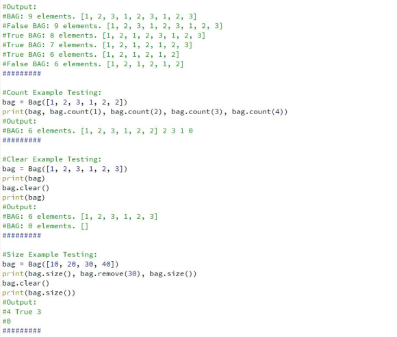 Implement A Bag Adt Using Dynamic Array Structure As Underlying Data Storage For Bag Adt