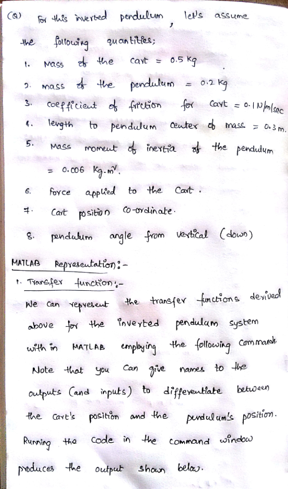 How To Model An Inverted Pendulum In Matlab And Simulink Wizedu