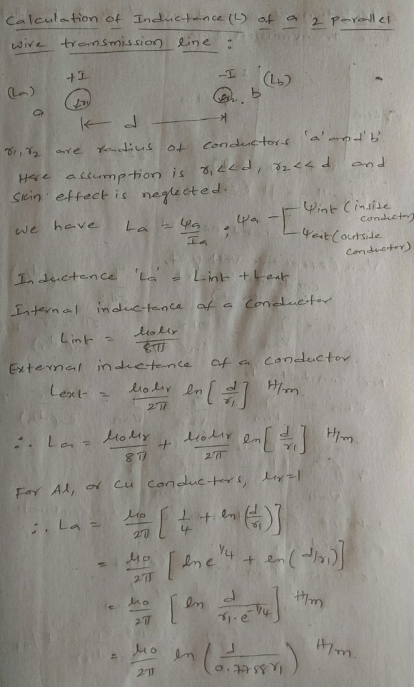 Calculate Capacitance Inductance Resistance And Conductance Of Two