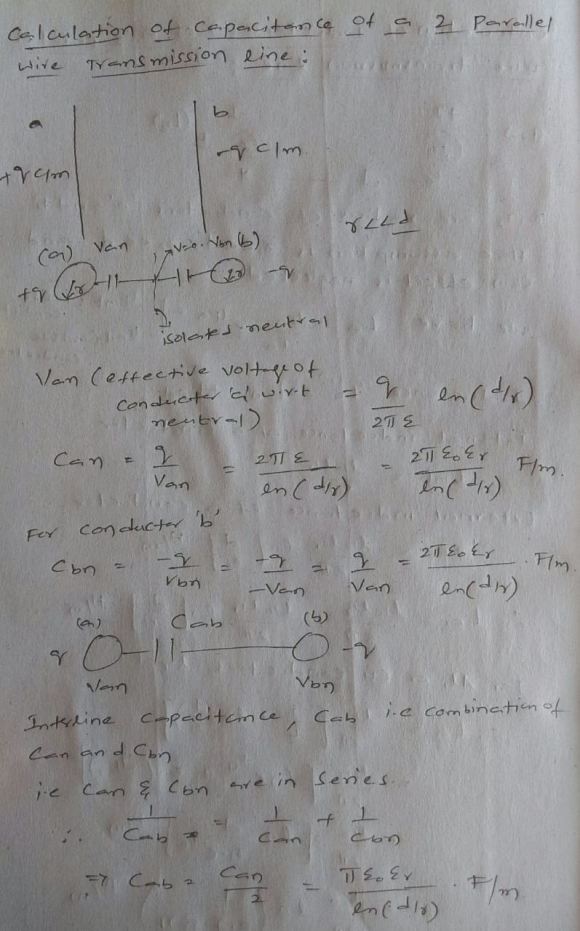 Calculate Capacitance Inductance Resistance And Conductance Of Two