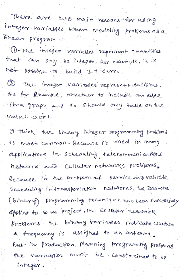How Do The Three Types Of Integer Programming Problems Differ Which Do You Think Is Most