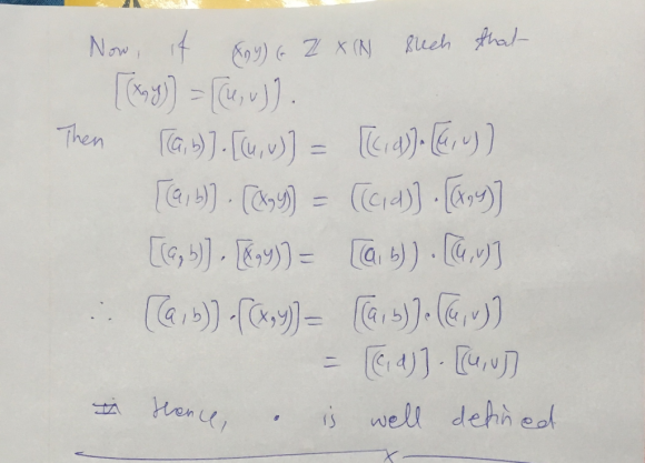 Let X Be The Set Of Equivalence Classes So X Ab A ∈ Zb