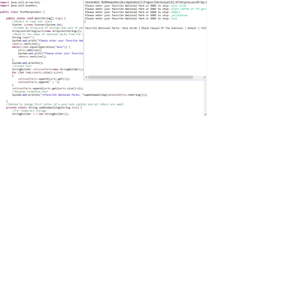 Lab Text Manipulation Inside The Main Method Do The Following Create An Arraylist Of Strings