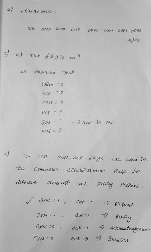 For The Tcp Header Of A Data Packet Shown Below Find The Following Parameters 1 Source