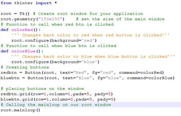 Python Create A Tkinter Gui Application That Has Two Buttons On It The First Button Should