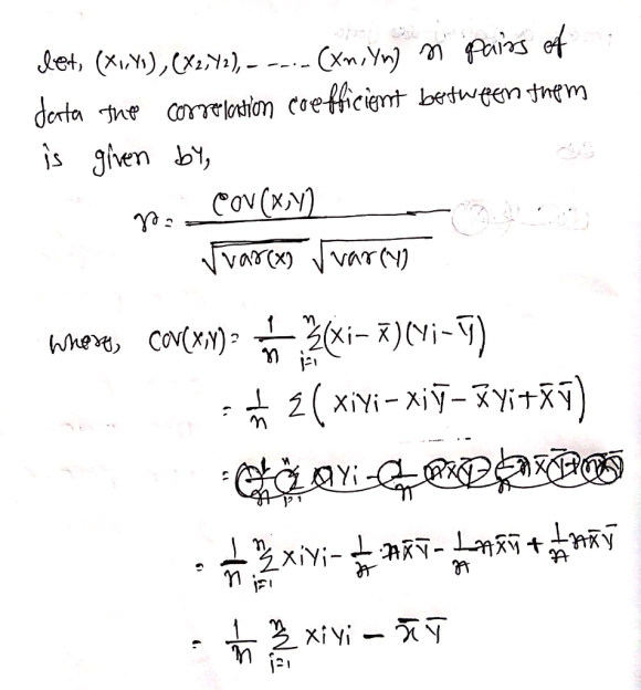 Find The Correlation Coefficient R For The Given Table Below And Use It