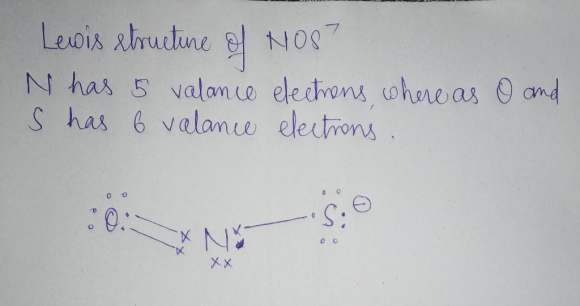 Lewis Structure For Nos Wizedu
