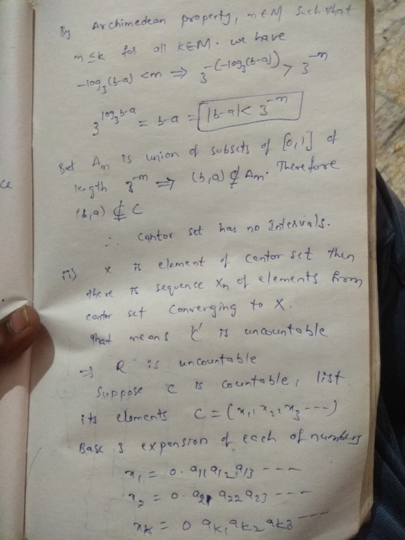 1 Prove That The Cantor Set Contains No Intervals 2 Prove If X Is An Element Wizedu
