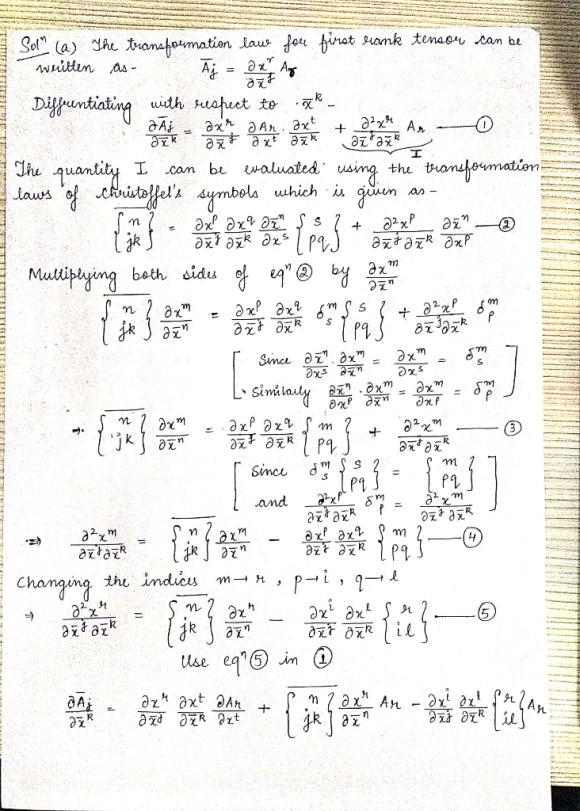 A Prove The Derivative Of A Tensor Is A Tensor B Prove That The The Direct Wizedu
