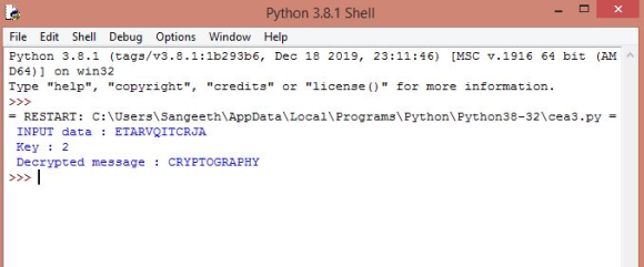 Problem 2 Caesar Cipher Decryption Write A Python Method That Takes Two Parameters A