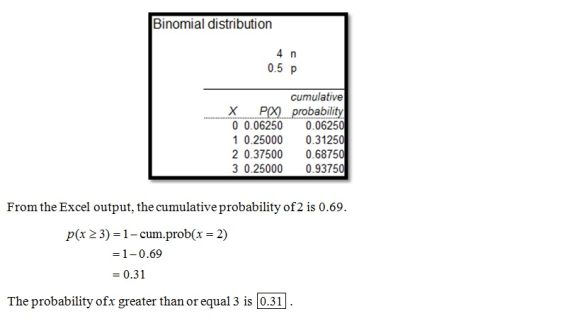 If X Is A Binomial Random Variable Compute P X For Each Of The Following Cases Rounded