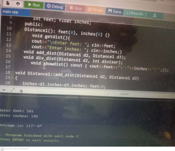 Write A Program That Calculates The Average Of Upto 100 English Distances Input By The User