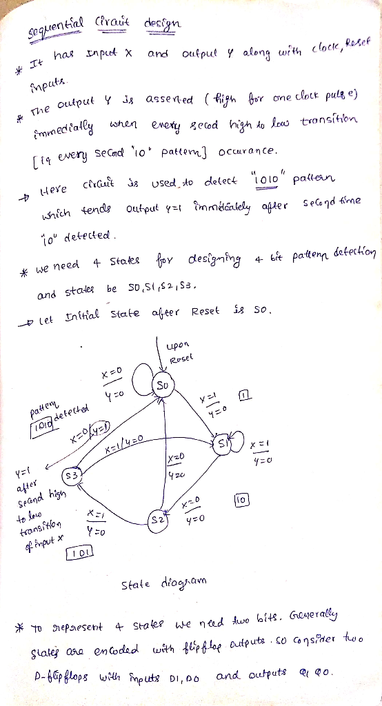 Design A Synchronous Sequential Logic Circuit With Input X That Has Been Synchronized To The