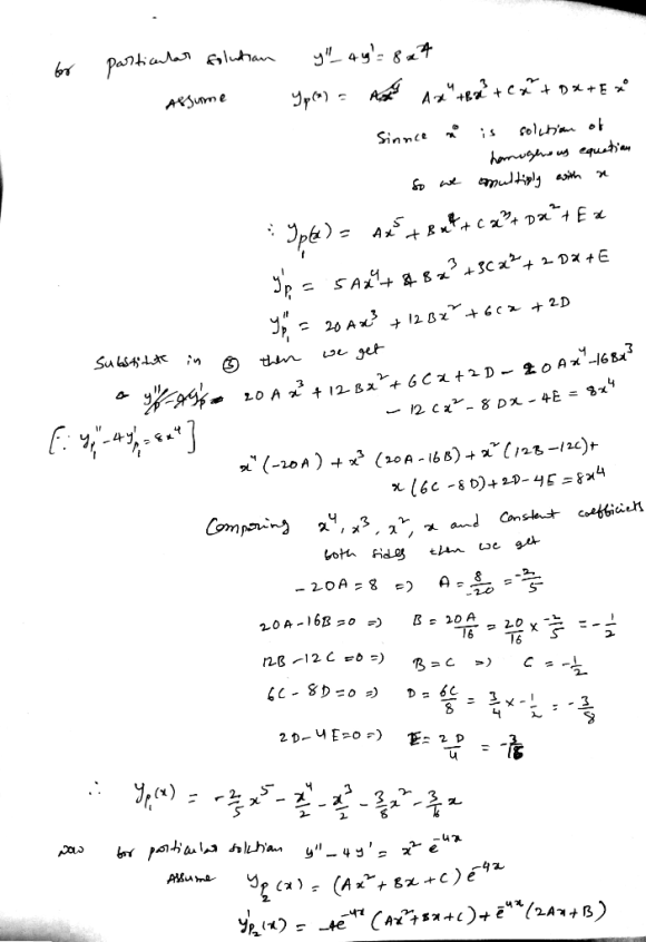the following differential equation determine using the method of ... the following differential equation determine using the method of ...