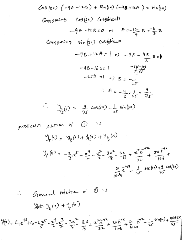 the following differential equation determine using the method of ... the following differential equation determine using the method of ...