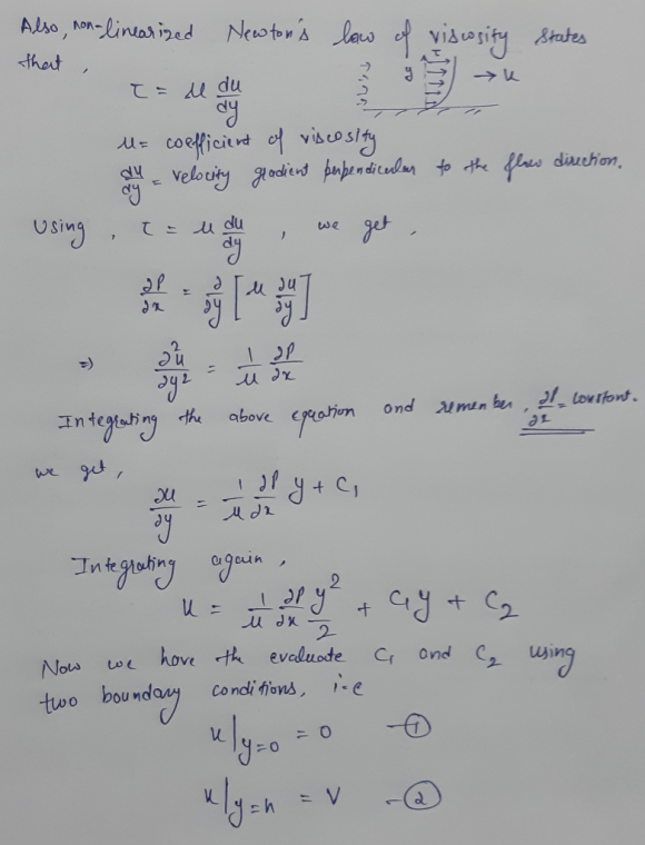 Consider steady, incompressible, laminar flow of a Newtonian fluid in ... Consider steady, incompressible, laminar flow of a Newtonian fluid in ...