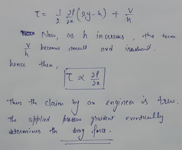 Consider steady, incompressible, laminar flow of a Newtonian fluid in ... Consider steady, incompressible, laminar flow of a Newtonian fluid in ...