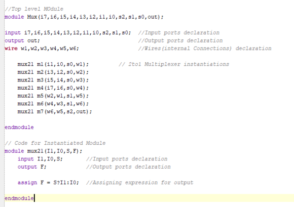 1write Verilog Code For A 81 Mux Using The Blocks Of 21 Mux Draw The Block Wizedu