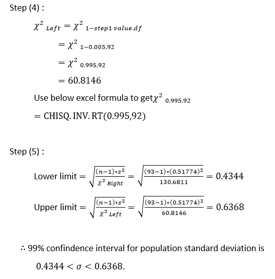 Assume That Each Sample Is A Simple Random Sample Obtained From A Population With A Normal