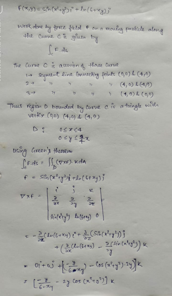 Problem #3: A particle travels across a at surface, moving due east for ... Problem #3: A particle travels across a at surface, moving due east for ...