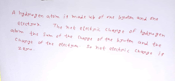 A Standard Hydrogen Atom Consists Of One Proton And One Electron The