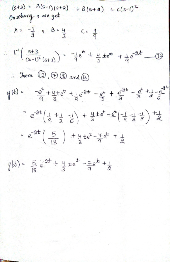Use the Laplace transform to solve the given system of differential ... Use the Laplace transform to solve the given system of differential ...