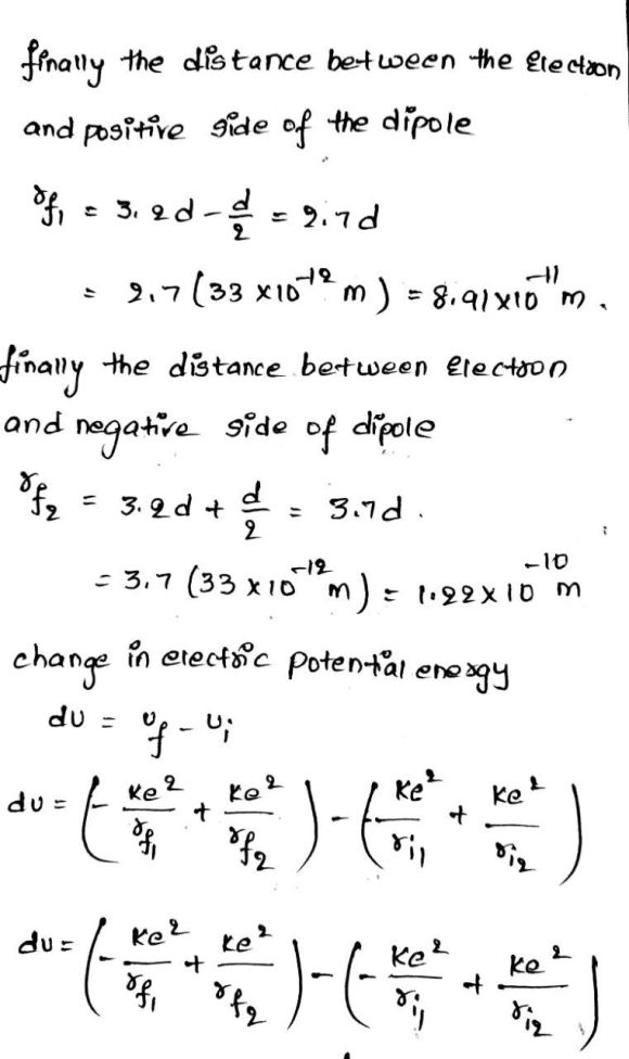 An Electron Is Released From Rest On The Axis Of An Electric Dipole