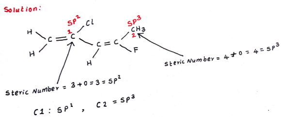 Consider the molecule below. Determine the hybridization at each of the ... Consider the molecule below. Determine the hybridization at each of the ...