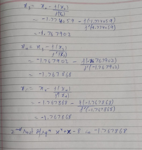 Use Newtons Method To Find All Real Roots Of The Equation Correct To