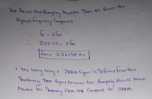 An Analog Signal Is Sampled Quantized And Encoded Into A Binary Pcm Wave The Number Of 2876