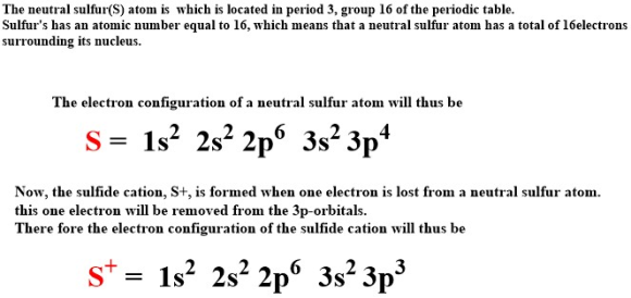 What Is The Electronic Configuration Of S Ion Wizedu