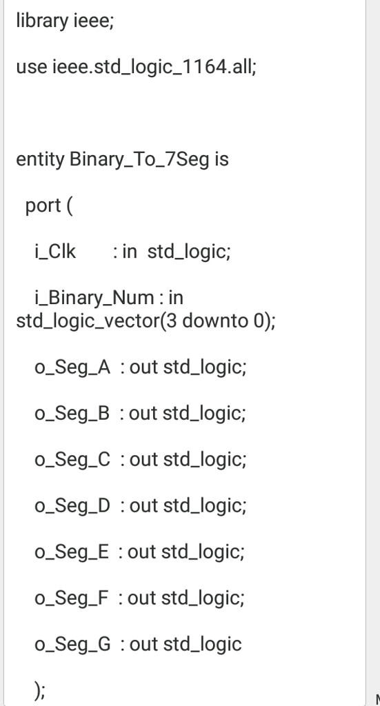 I Need The Vhdl Code To Display The Binary Number Specified By An 8 Input Dip Wizedu