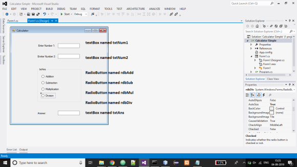 Using C Windows App Form Create A Simple Calculator Using Please Show Code Gui Code